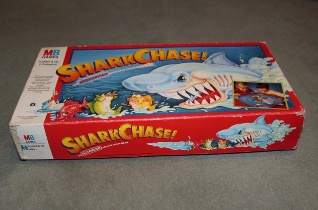 MB BOARD GAMES Vintage SharkChase 1989 / Shark Chase 4901 Jaws £17.99 ...