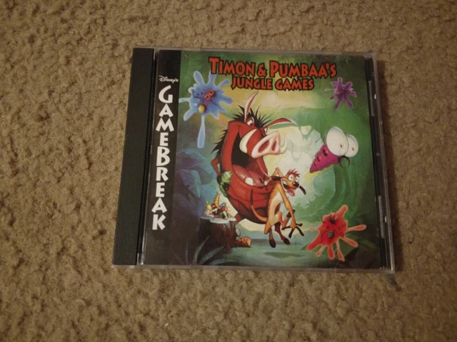 TIMON AND PUMBAA'S Jungle Games PC Game 1995 Disney's Gamebreak Good ...