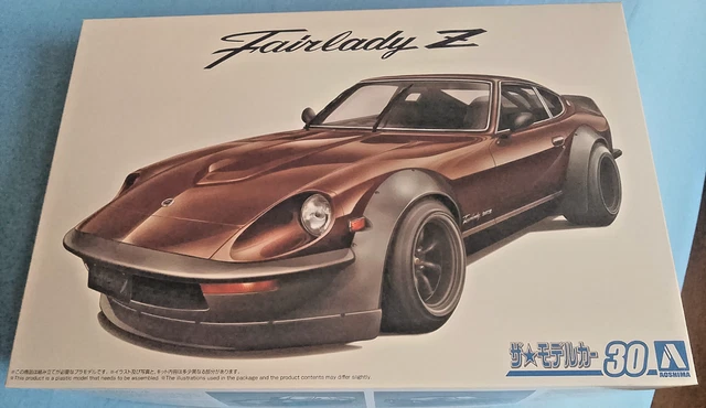 AOSHIMA NISSAN S30 Fairlady Z Aero Custom 1975 1/24 Scale Plastic Model ...