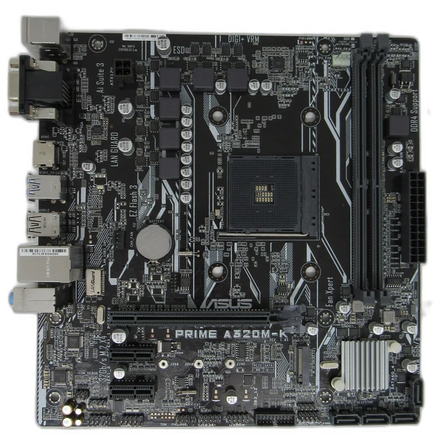 ASUS PRIME A320M-K AMD A320 mATX AM4 Motherboard With IO Shield £39.95 ...