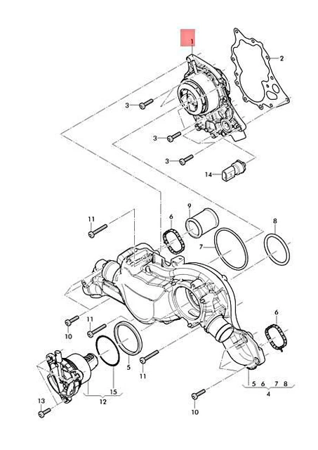 NEU AUDI A8 S8 Quattro Audi Rs6Rs6 Plus Avant Qu Kühlmittelpumpe ...