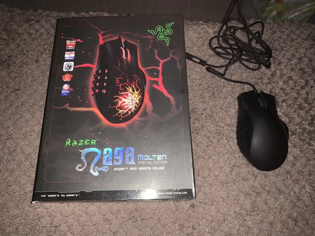 RAZER NAGA MOLTEN Special Edition MMO Gaming Mouse £250.00 - PicClick UK