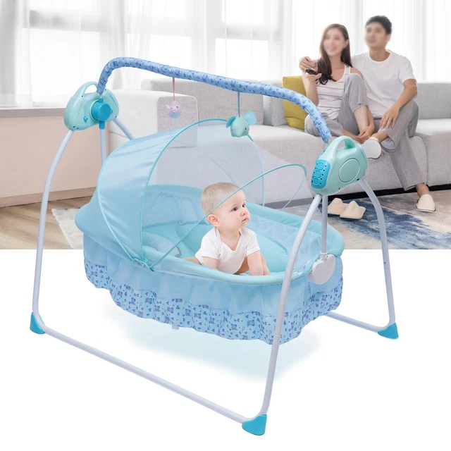 POWER BABY CRIB Cradle Intelligent Bluetooth Newborn Auto-Swing Bouncer ...