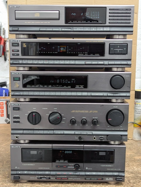 OLD VINTAGE SONY LBT-D705 High-End Hi-Fi Stereo Stack Component System ...