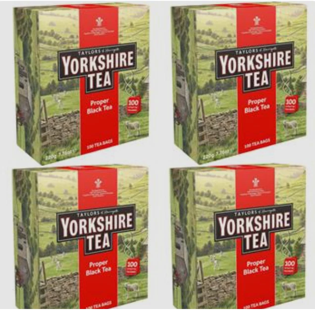 4 X TAYLORS Of Harrogate Yorkshire Tea Bags 100 Pack $45.99 - PicClick AU