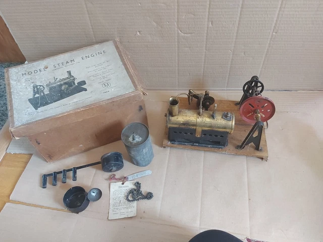 VINTAGE STEAM ENGINE model (Mersey Model 53) British Made In Original ...