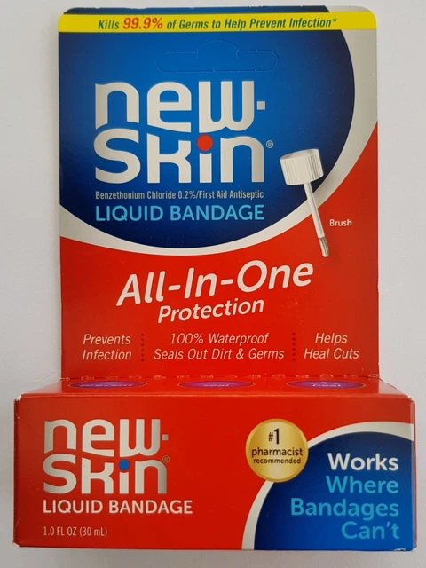 NEW SKIN LIQUID Bandage Plaster Large 30ml Bottle Same As Germolene New ...
