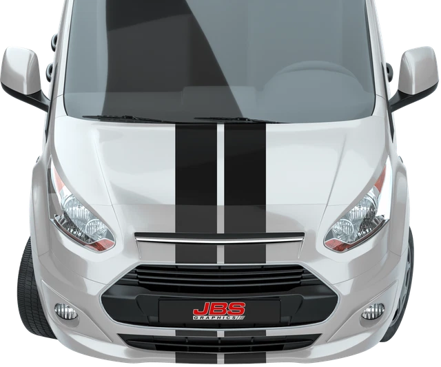 FORD TRANSIT CONNECT Vinyl Bonnet Stripes Graphics Racing Sport Decals ...
