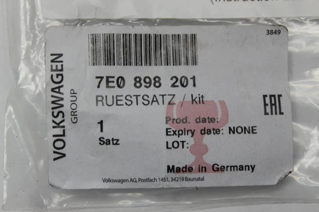 ORIGINAL RUESTSATZ VW Audi Seat Skoda Service Kit Modul ohne Abdeckung ...