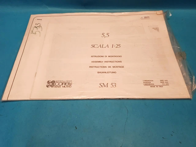 5,5 SM53 disegni Costruttivi Modellismo Navale Corel EUR 20,00 ...