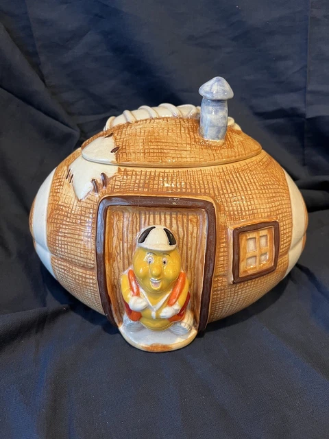 VINTAGE TREASURE CRAFT Football Cookie Jar David Kirschner Coach PD ...