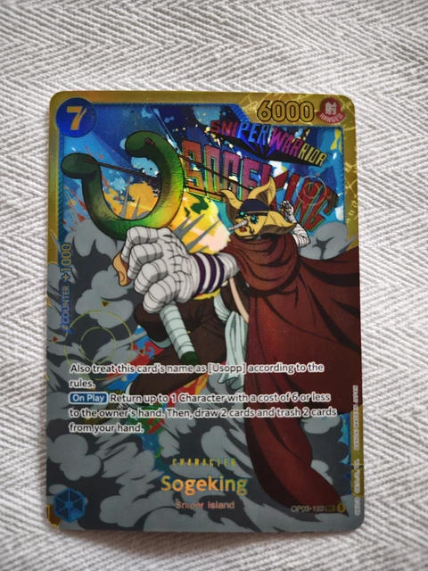 ONE PIECE CARD Game Sogeking OP03-122 SEC ENG EUR 10,00 - PicClick FR