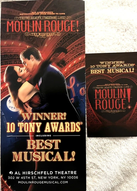 MOULIN ROUGE BROADWAY Musical Theatre Flyer/Handbill X 2 £1.75 ...