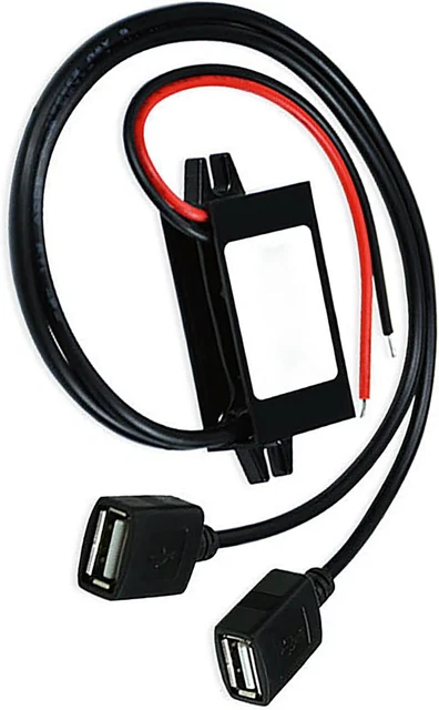 DC12V/24V TO 5V 3A Dual USB Converter Buck Module Power Adapter DC ...