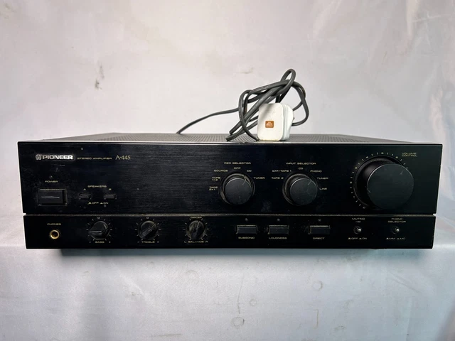 PIONEER A-445 STEREO Amplifier - Vintage, Fully Operational £100.00 ...