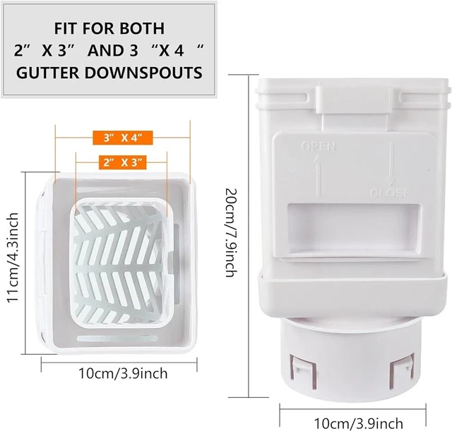 DOWNSPOUT FILTER, DOWNSPOUT Leaf Filter, Gutter Downspout Guard ...