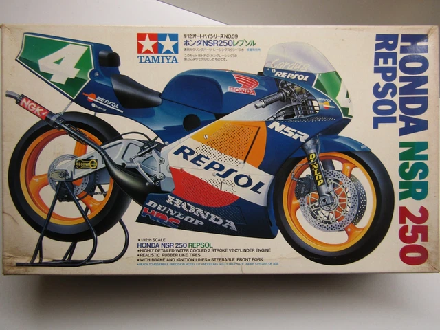 TAMIYA 1:12 SCALE Honda NSR250 Repsol Model Kit #14059*1500 Carlos ...