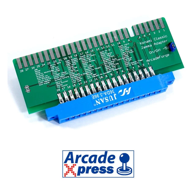 KONAMI CLASSICS ARCADEFORGE Jamma Adapter Pinout Board Kick Harness ...