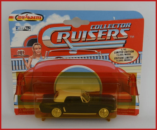 RARE-MAJORETTE 1/43 SCALE "Collector Cruisers" 1965 Mustang GT die cast ...