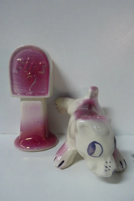 VINTAGE AUSTRALIAN POTTERY Statue Salt Pepper Shakers Holly Ware EUR 79 ...