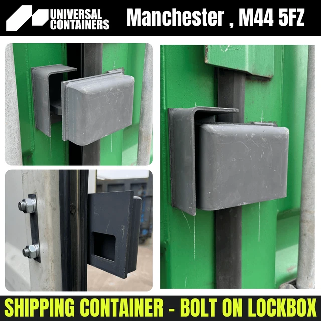 SHIPPING CONTAINER LOCK Box BOLT ON STYLE CONTAINERS AND SHEDS £66.50 ...