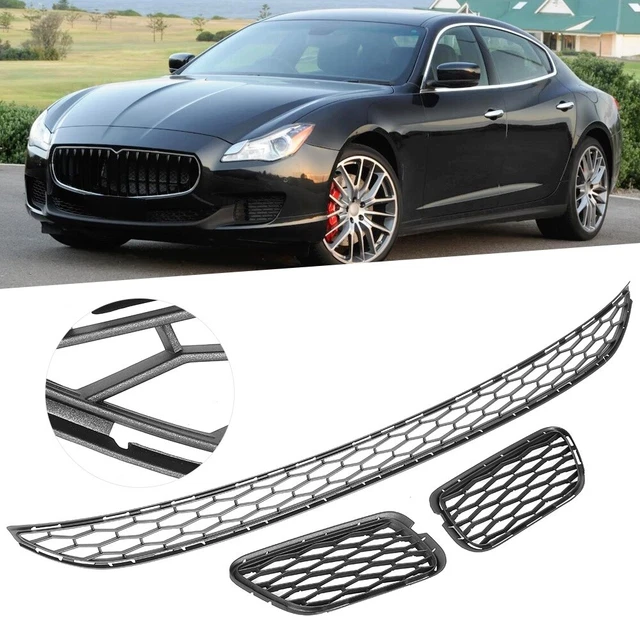 3PCS FRONT BUMPER Lower Grill Set Grille Cover Fit For Maserati ...