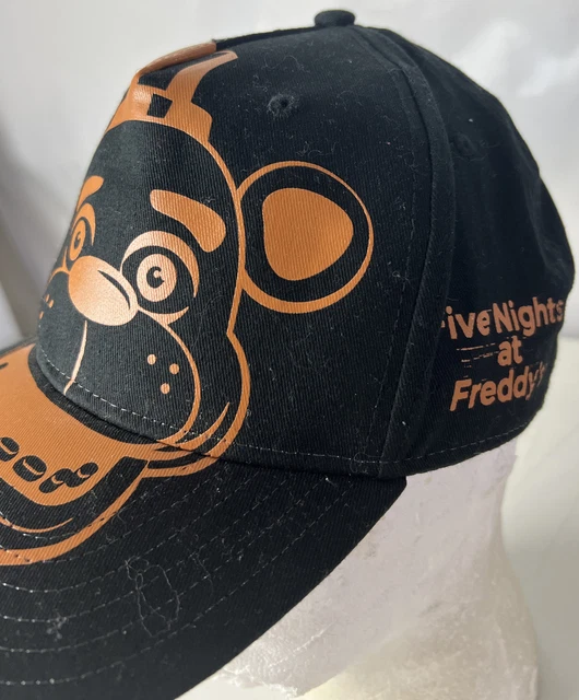 FIVE NIGHTS AT Freddy's Hat Cap Fazbear Security Guard Big Print Horror ...