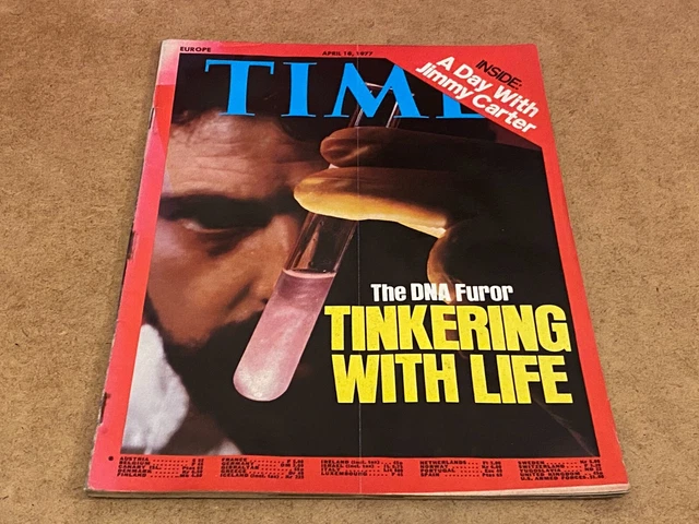 B730 TIME MAGAZINE 18/4/1977 The Dna Furor Tinkering With Life, Jimmy ...