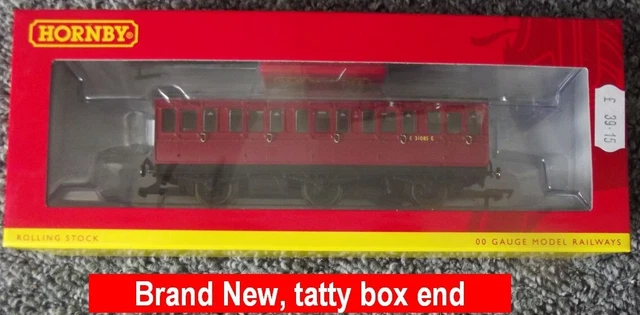 HORNBY R40124A Br 3Rd Class 6 Wheel Coach With Lights 'E31085E'. £36.04 ...