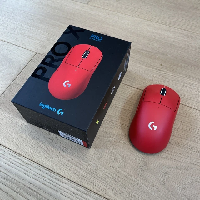 LOGITECH G PRO X SUPERLIGHT Gaming Mouse - Red £40.00 - PicClick UK
