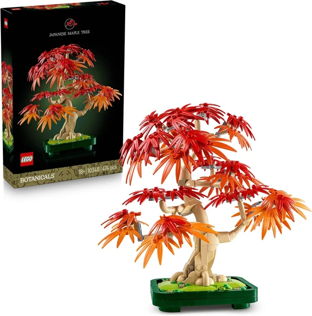 LEGO BOTANICALS JAPANESE Red Maple Bonsai Tree - Artificial Plant ...