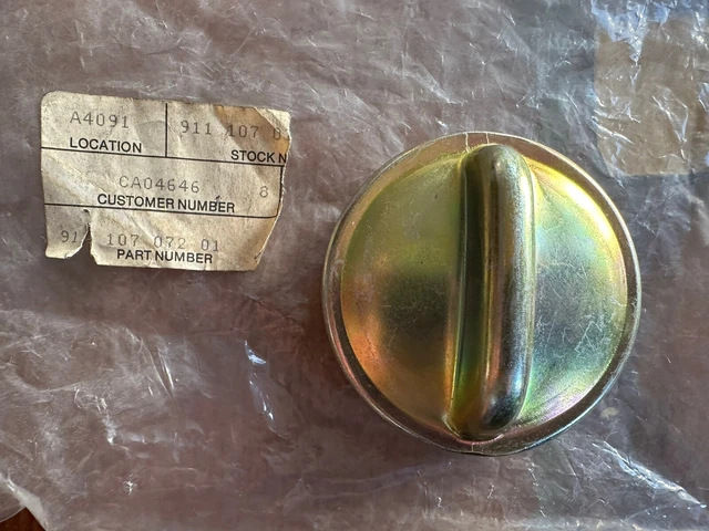 GENUINE PORSCHE 356 911 912 930 Oil fuel cap 91110707201 REUTTER 1961 ...