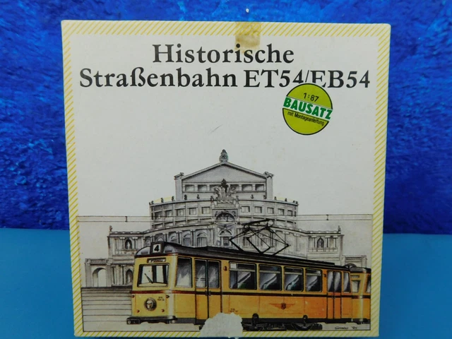C07 PREFO 1:87 H0 30010 Bausatz Historische Straßenbahn ET54 EB54 OVP ...