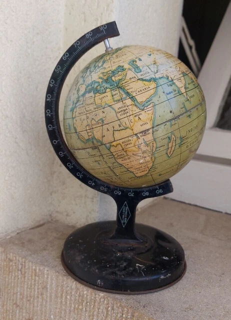 MAPPEMONDE GLOBE TERRESTRE Reliable Séries England années 30 Vintage ...