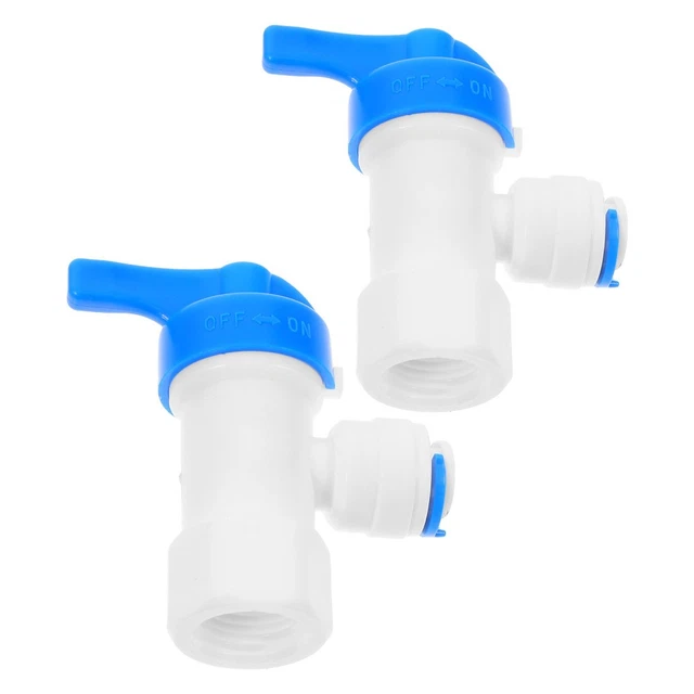2 PCS FLOAT Valve for Hydroponics Water Tube Connector Aquarium Control ...