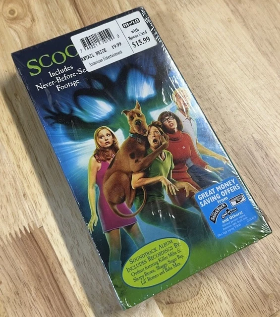 SCOOBY-DOO MOVIE VHS Tape 2002 Live Action Brand New Factory Sealed WB ...