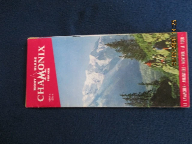 ORIGINAL&COMPLETE LEAFLET MONT Blanc Chamonix France Plus Imformation ...