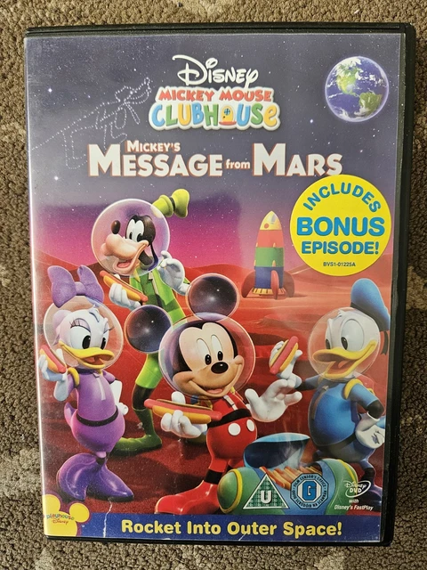 DISNEYS MICKEY MOUSE Clubhouse Mickey's Message From Mars Dvd Disney ...