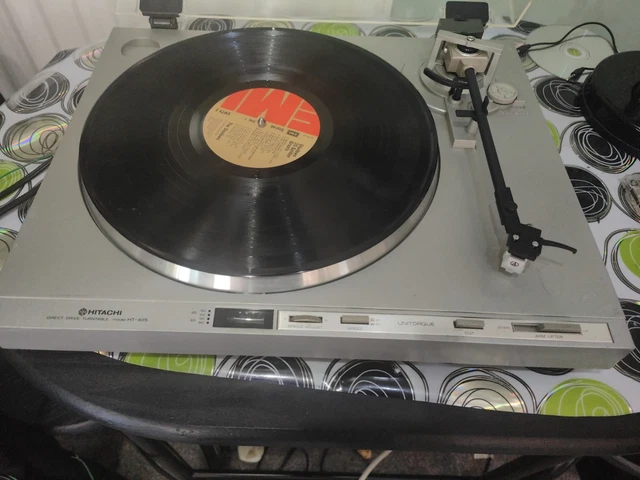 HITACHI HT-40S DIRECT Drive Turntable Vinyl Record Deck Player Japan 80 ...