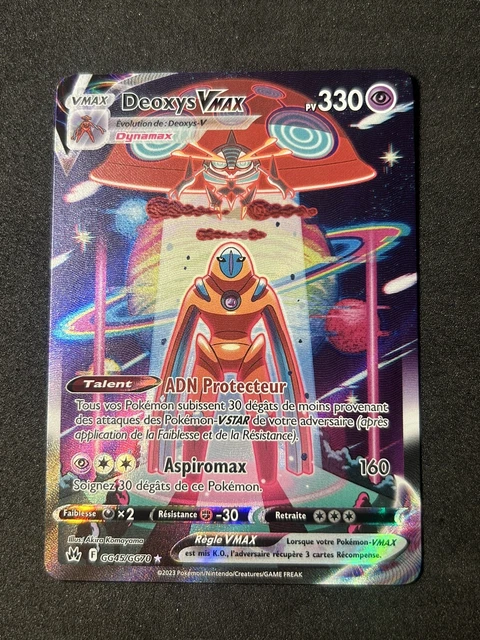 CARTE POKÉMON DEOXYS Vmax GG45/GG70 EB12.5 Zénith Suprème FR EUR 23,90 ...
