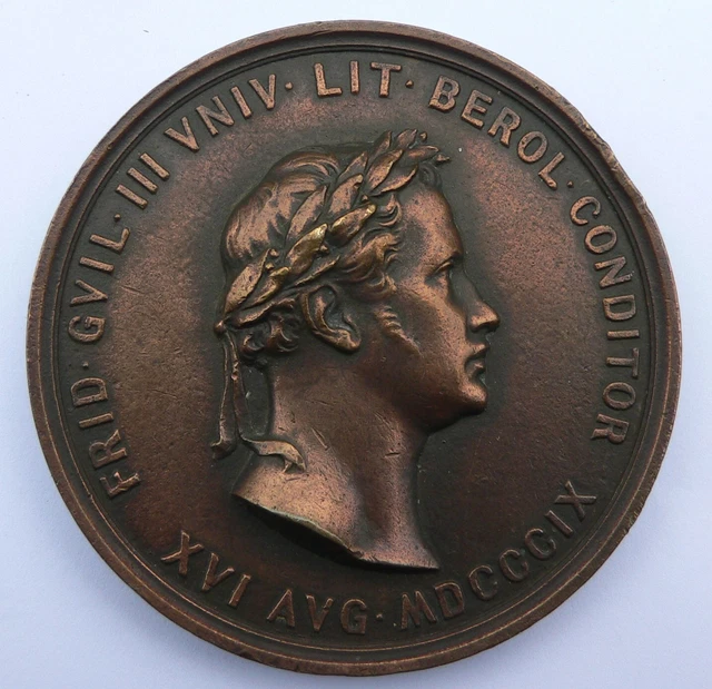 MEDAILLE ZUM 50-JÄHRIGEN Jubiläum, der Universität Berlin, 1860 EUR 25,50 - PicClick DE