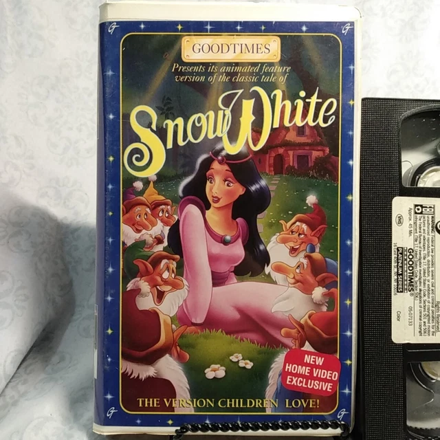 SNOW WHITE GOODTIMES VHS Video Tape Platinum Series 1994 Clamshell £4. ...