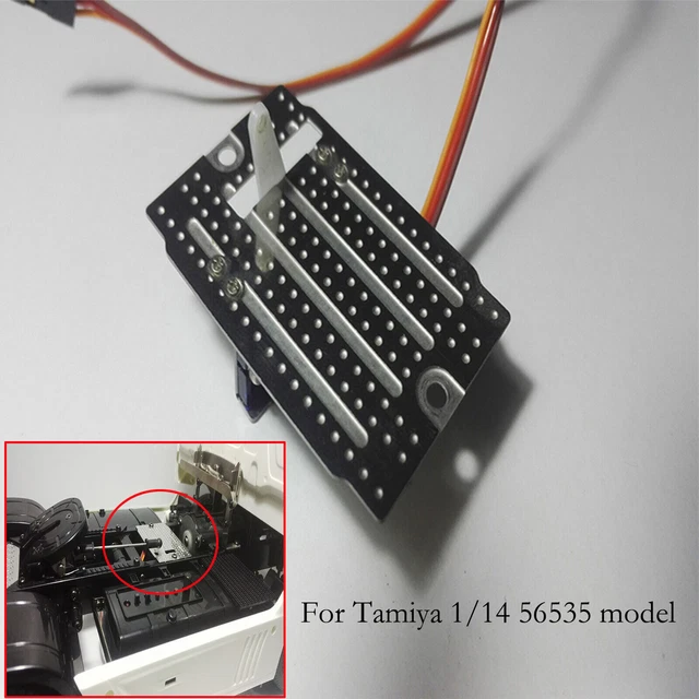 METAL COUPLER PLATE Steering Gear Disc For Tamiya 56535 1/14 RC Tractor ...