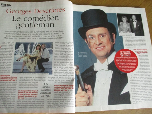 COUPURE DE PRESSE Georges Descrieres Ref Jf. 146 EUR 3,00 - PicClick FR