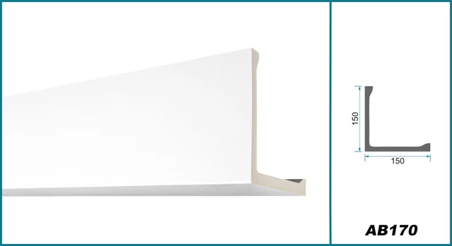 PLINTHES STUC CÂBLE Canal Gaine D'Isolation Moulures moulure 150x150mm ...