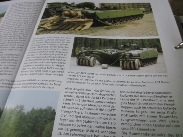 ARCHIV MILITÄRFAHRZEUGE SPZ 30.1 Minenräumpanzer M1 Panther II USA EUR ...