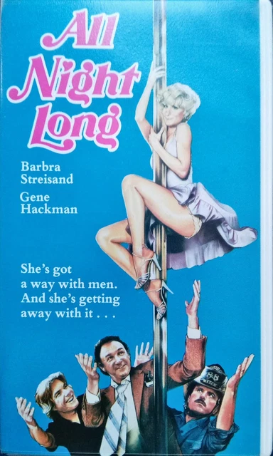 ALL NIGHT LONG VHS Video Barbra Streisand Gene Hackman £39.99 - PicClick UK