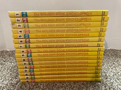 VINTAGE 1969 THE Golden Book Encyclopedia Set Books 1-16 Complete ...
