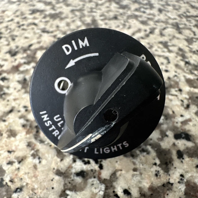 GRIMES A-4600 AIRCRAFT Instrument Light Rheostat Variable Resistor New ...