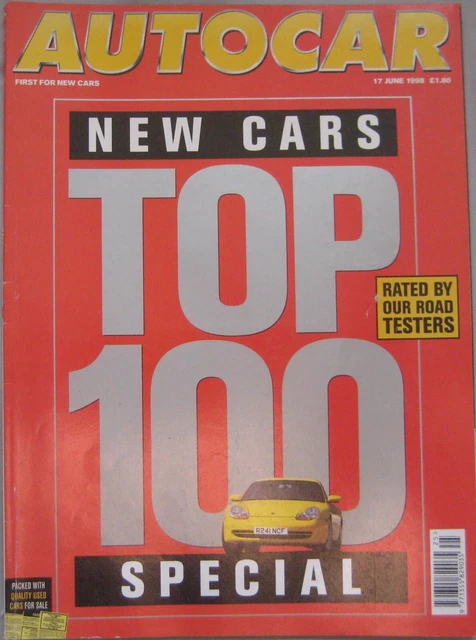 AUTOCAR MAGAZINE 17 June 1998 featuring Skoda road test, Mercedes £5.99 ...